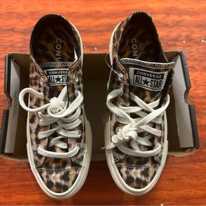 Converse | Shoes | Brand New Converse Leopard Print Platform Chuck ...